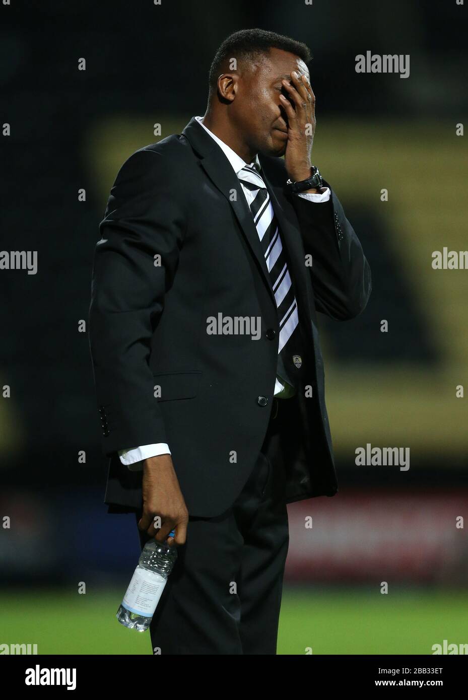 Notts County's manager Chris Kiwomya Stock Photo - Alamy