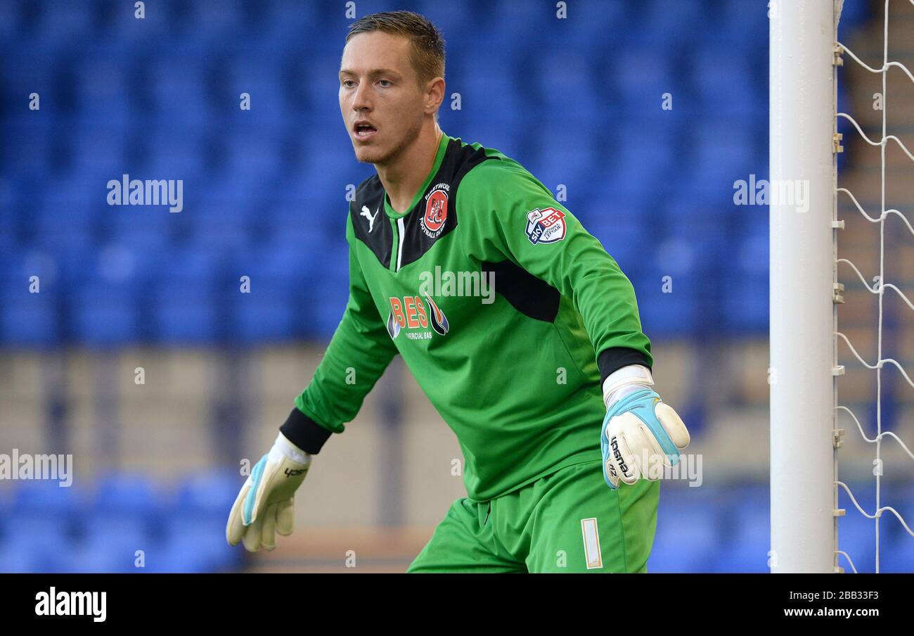 Fleetwood Town goalkeeper Scott Davies Stock Photo - Alamy