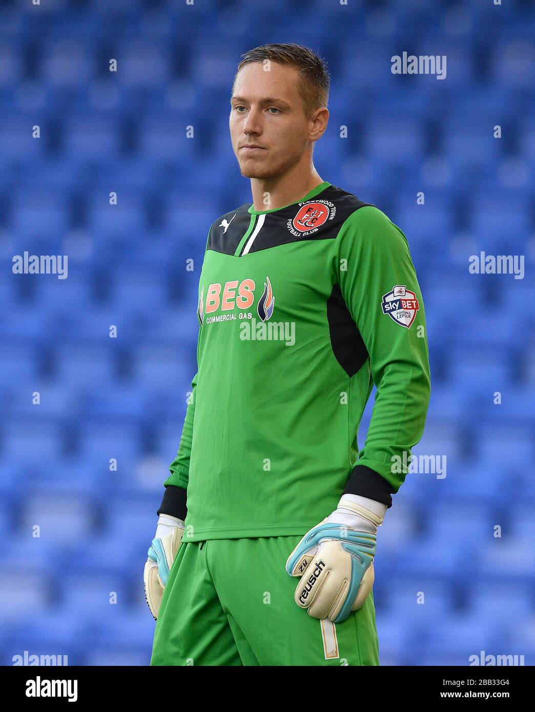Fleetwood Town goalkeeper Scott Davies Stock Photo - Alamy
