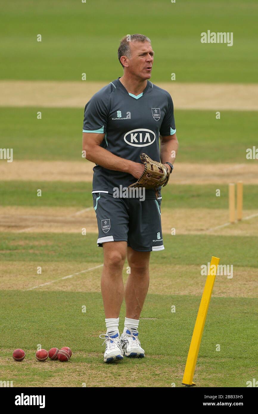 Alec Stewart, Surrey coach Stock Photo - Alamy