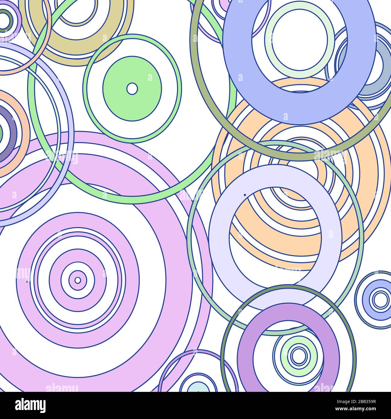 Colorful hoops on white background Stock Vector Image & Art - Alamy