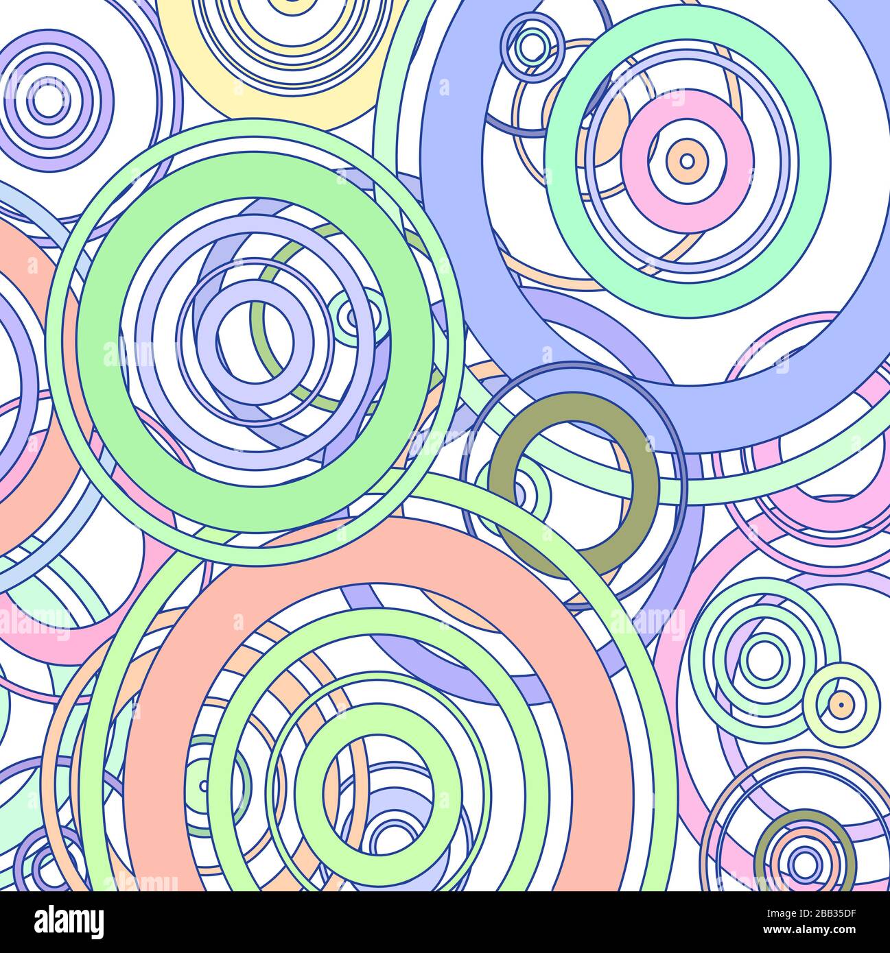 Colorful hoops on white background Stock Vector Image & Art - Alamy