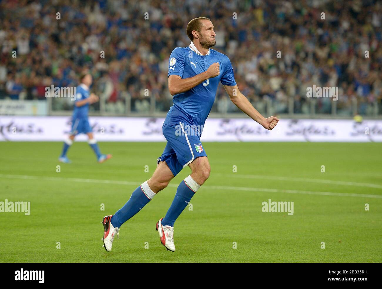 Giorgio Chiellini, Italy, celebrates scoring a goal Stock Photo - Alamy