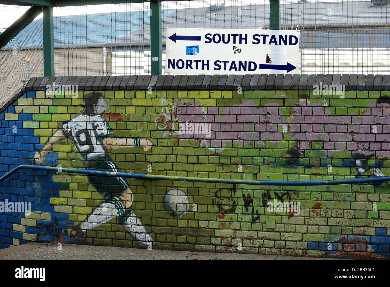 Football gv general view graffiti hi-res stock photography and images ...