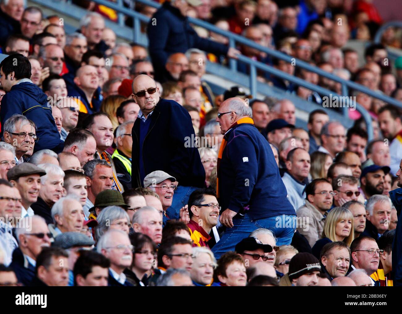 Fans in the stands Stock Photo - Alamy