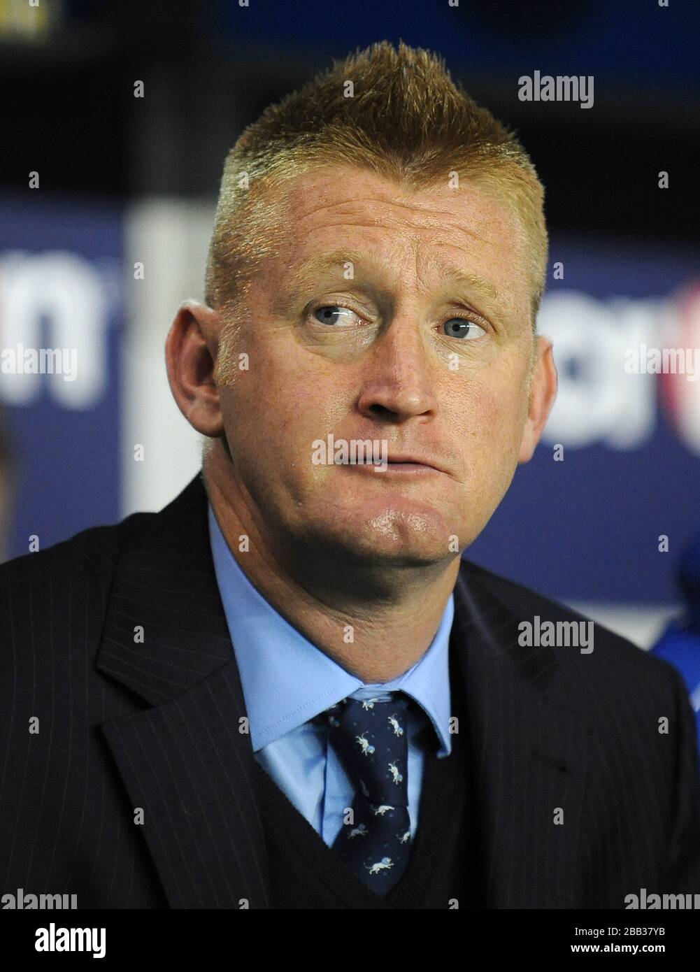 Millwall's Manager Steve Lomas before the game against Blackpool Stock ...
