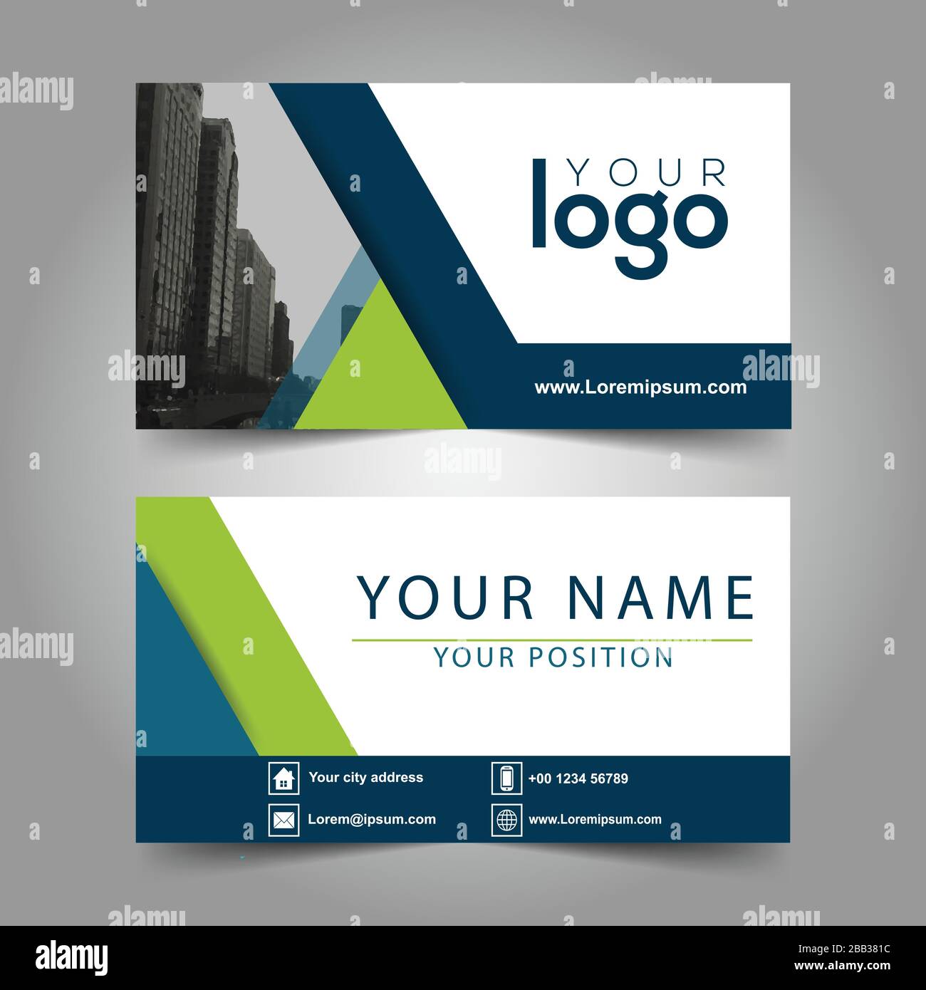 Real estate advertisement business card template Stock Vector Image ...