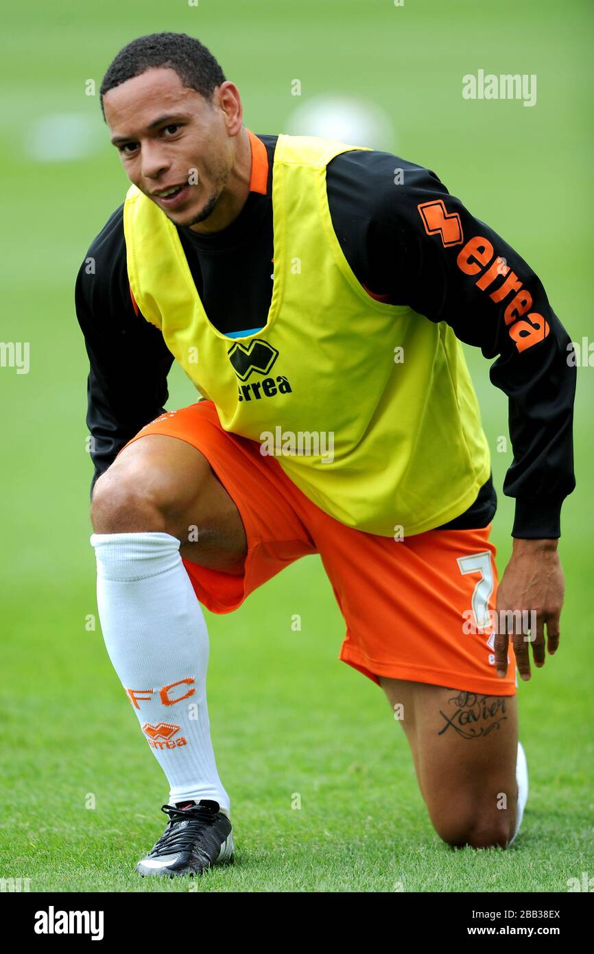 Blackpool's Nathan Tyson Stock Photo - Alamy