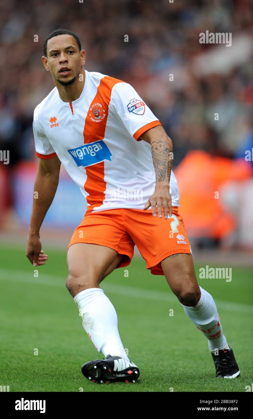 Blackpool's Nathan Tyson Stock Photo - Alamy