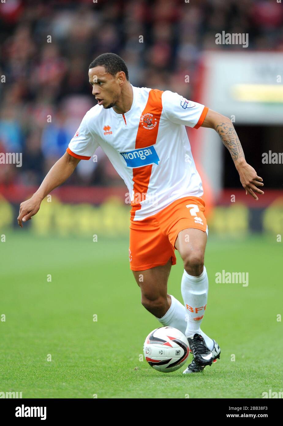 Blackpool's Nathan Tyson Stock Photo - Alamy