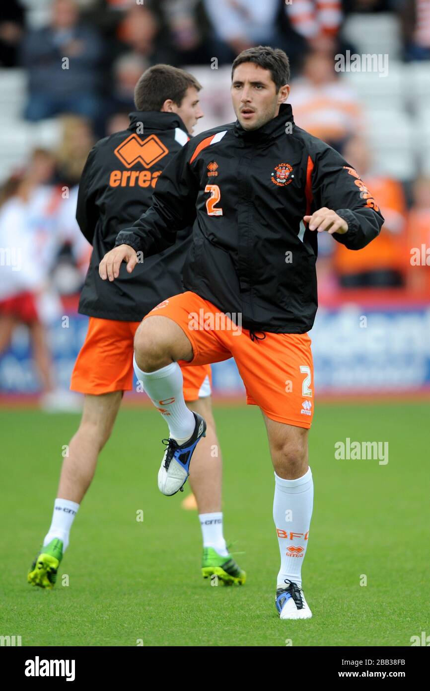 Blackpool's Bradley Orr Stock Photo - Alamy