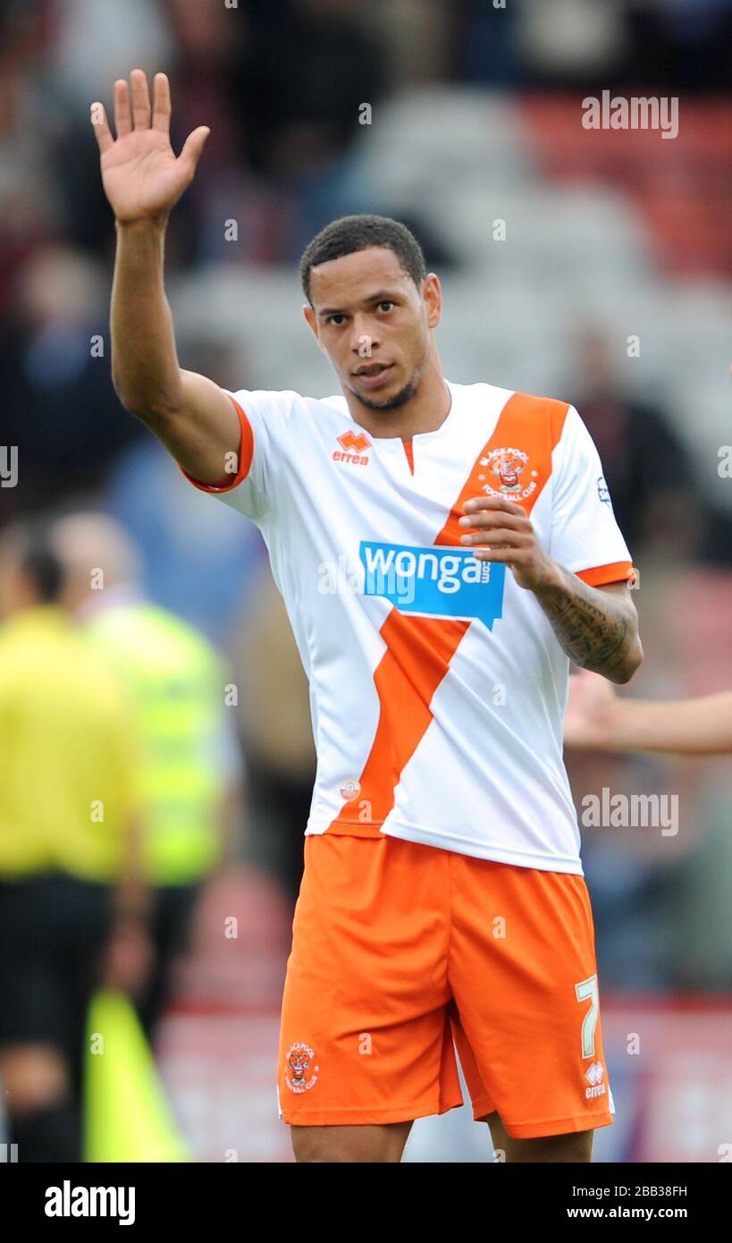 Blackpool's Nathan Tyson Stock Photo - Alamy