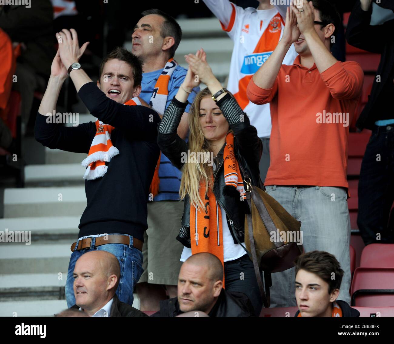 Blackpool fans show their support hi-res stock photography and images ...