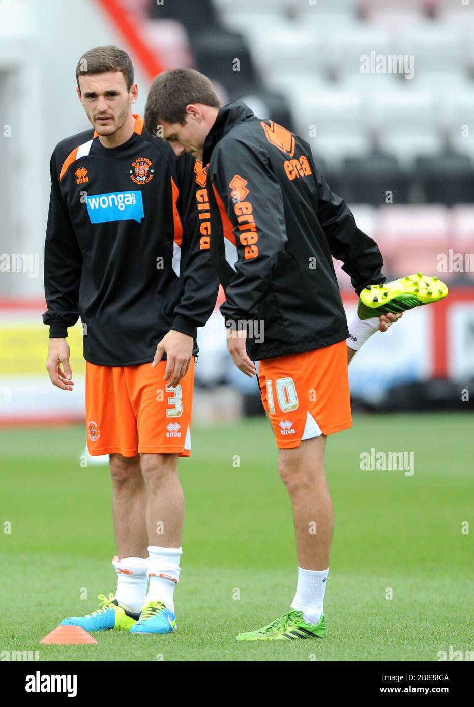 Blackpool's Jack Robinson (left) and Robert Grant Stock Photo - Alamy