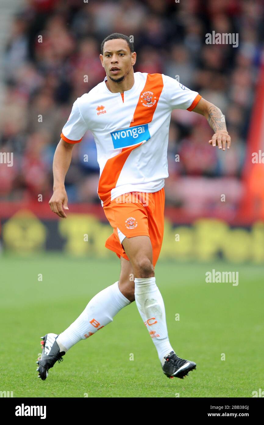 Blackpool's Nathan Tyson Stock Photo - Alamy