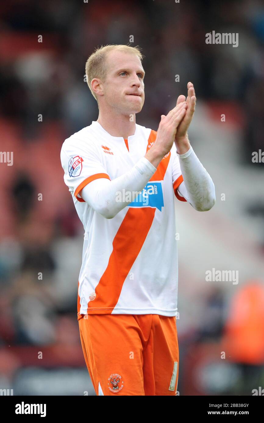 Blackpool's Neal Bishop Stock Photo - Alamy
