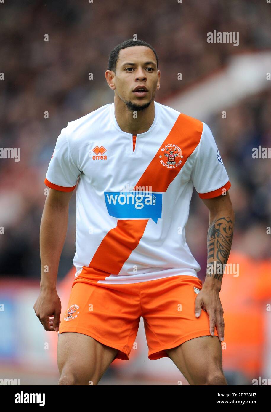 Blackpool's Nathan Tyson Stock Photo - Alamy