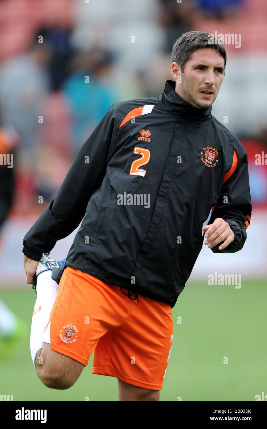 Blackpool's Bradley Orr Stock Photo - Alamy