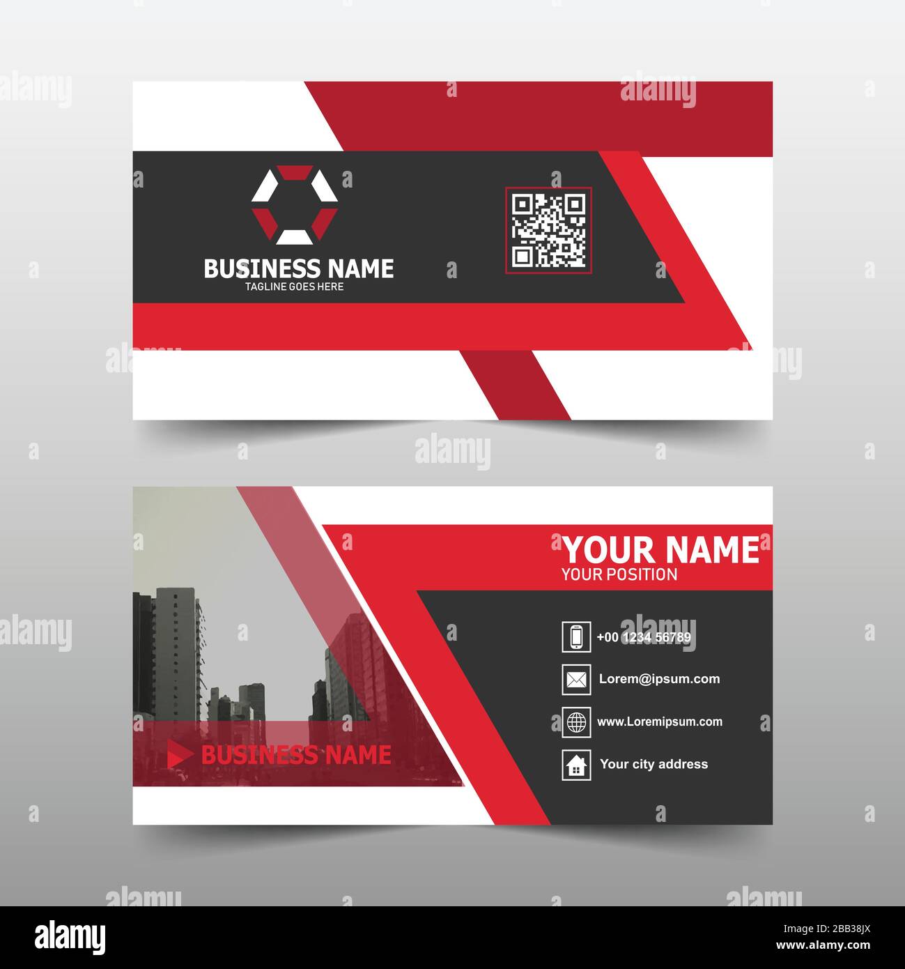 Real estate advertisement business card template Stock Vector Image ...