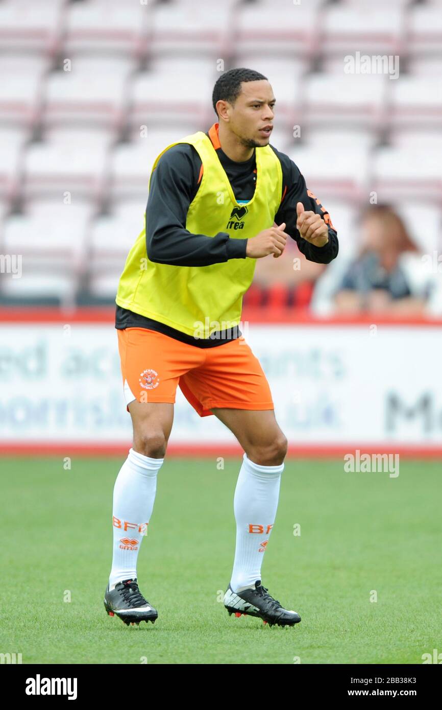 Blackpool's Nathan Tyson Stock Photo - Alamy