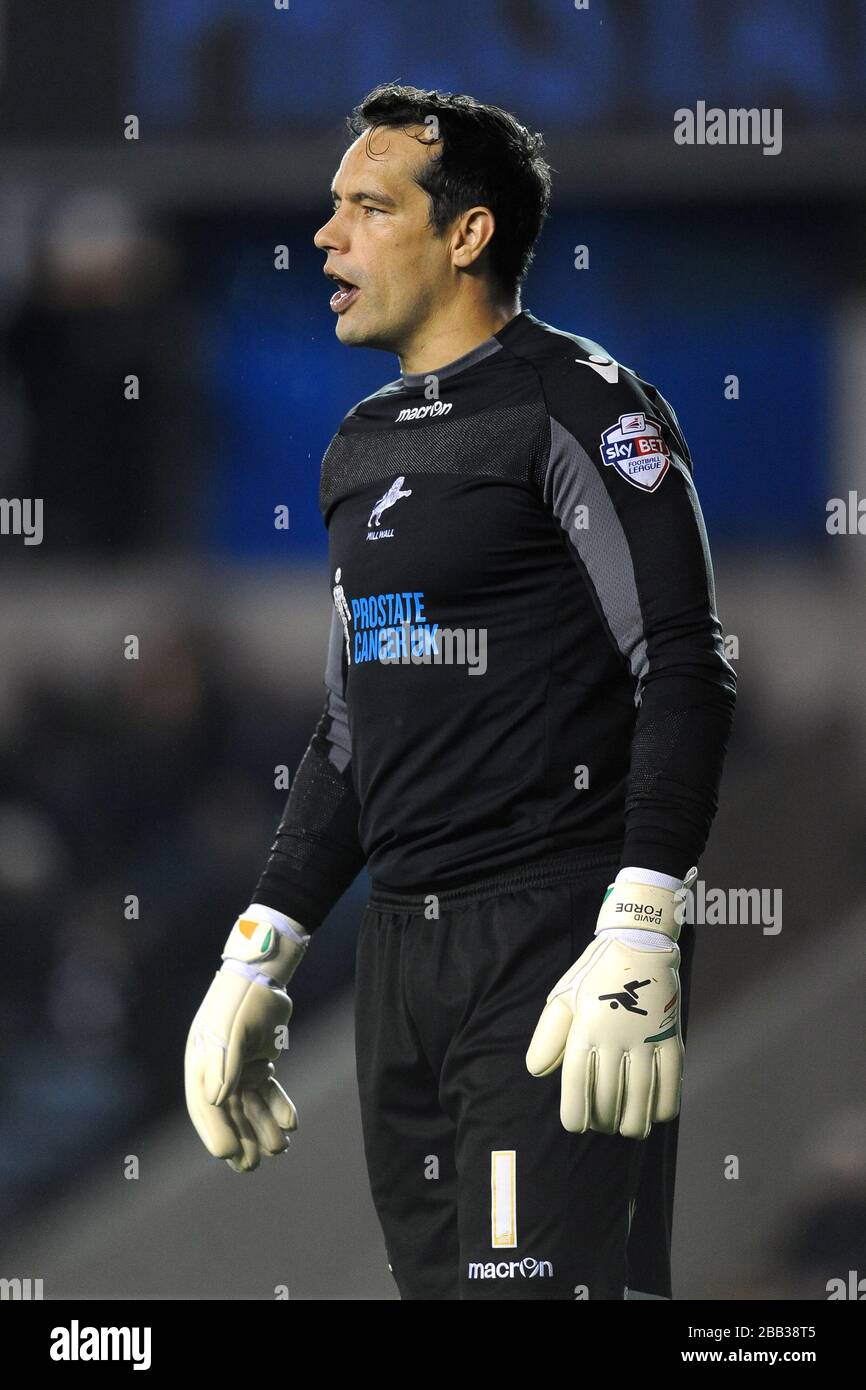 Millwall goalkeeper David Forde Stock Photo - Alamy