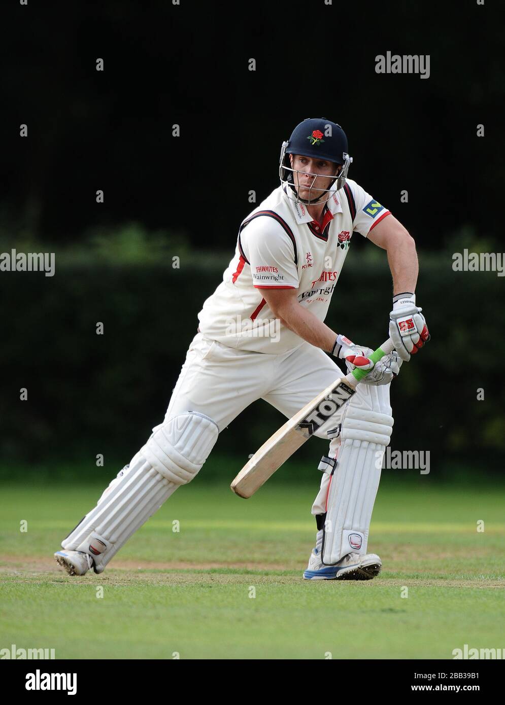Lancashire's Steven Croft batting during the Second XI Championship ...