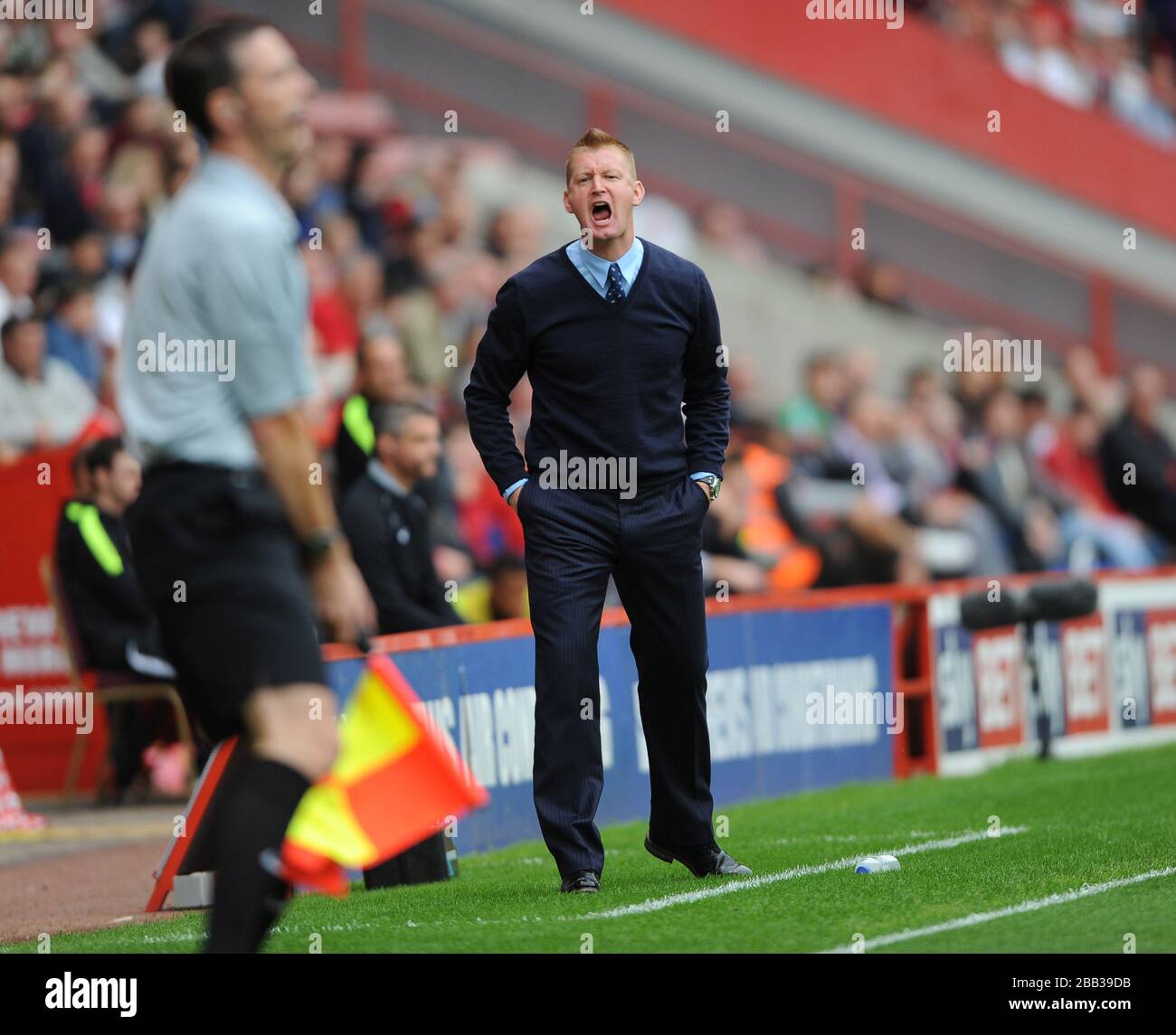Millwall's manager Steve Lomas Stock Photo - Alamy