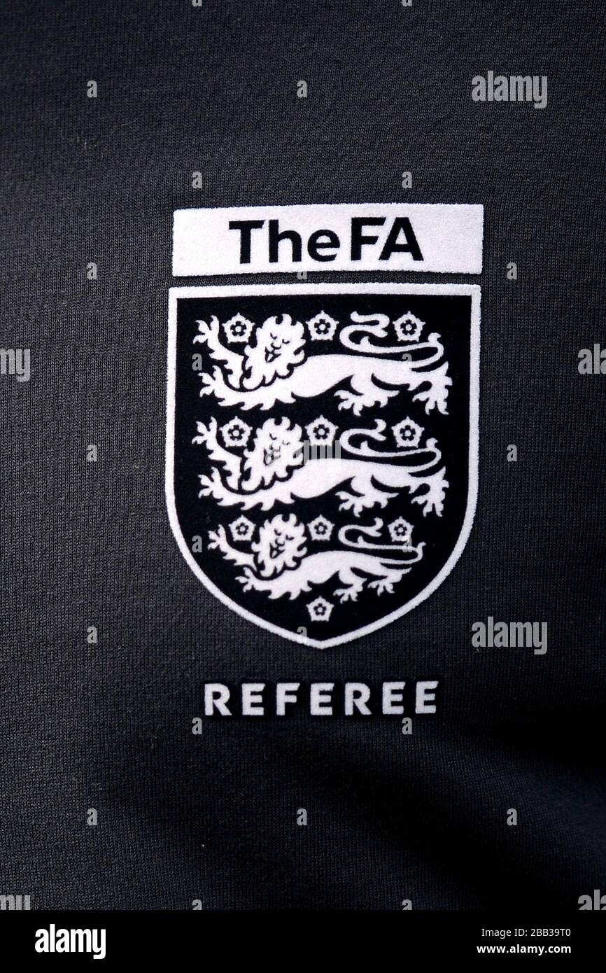 The FA referee badge Stock Photo - Alamy