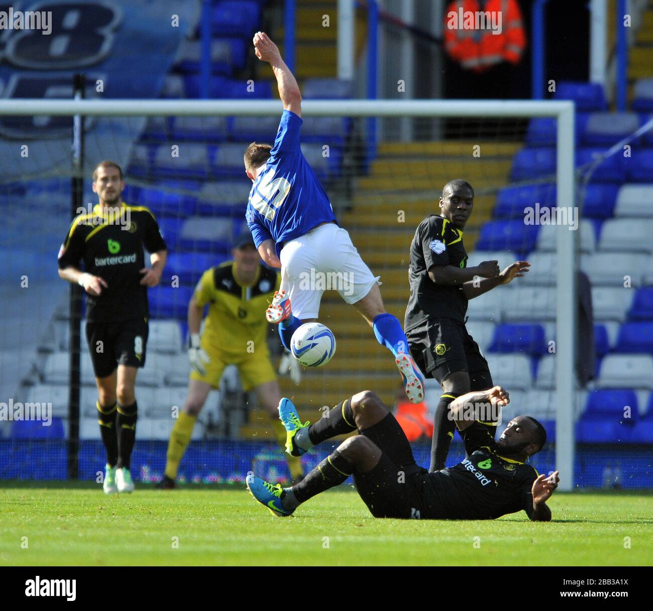 Birmingham City's Wade Elliott (centre) and Sheffield Wednesday's Reda ...