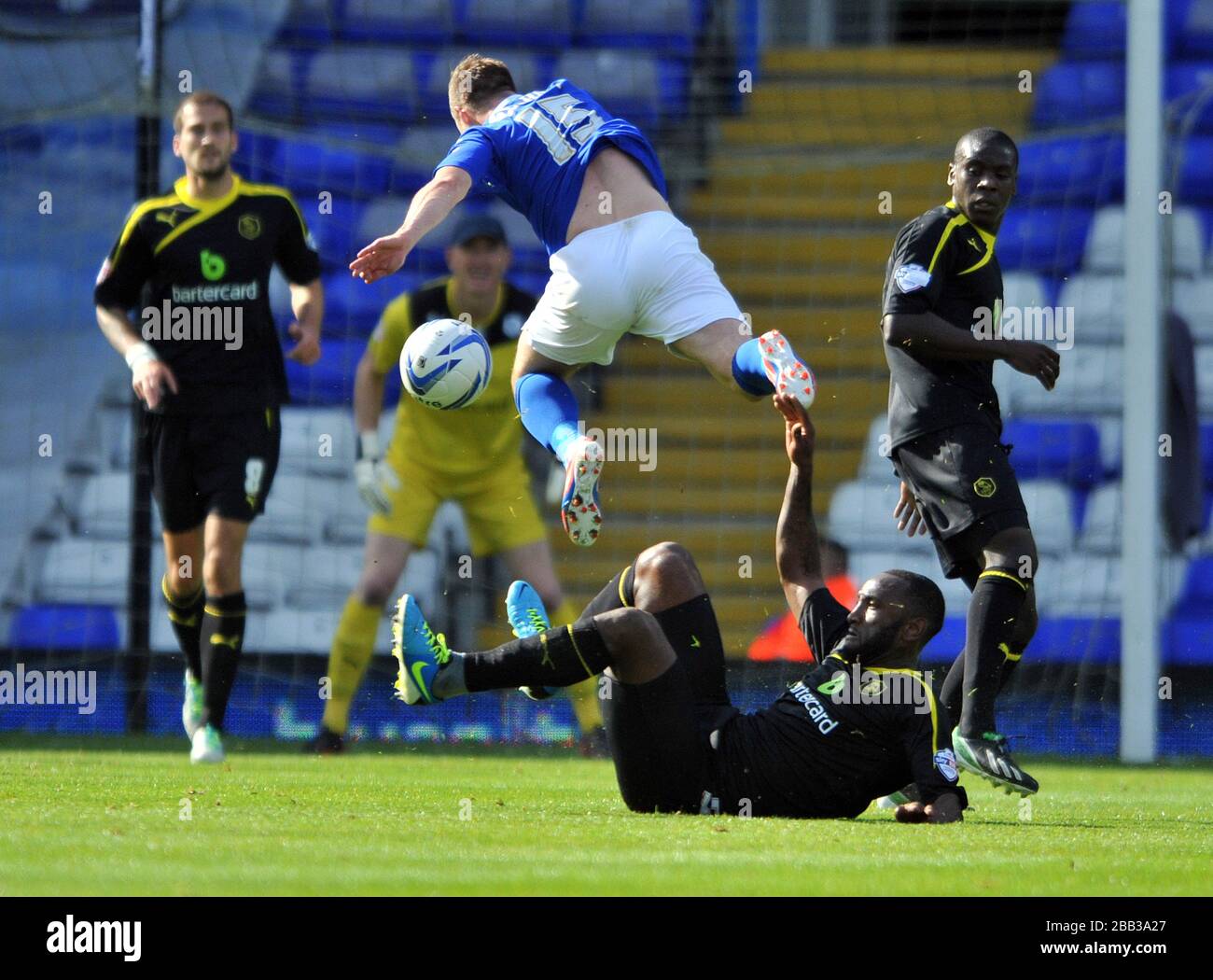 Birmingham City's Wade Elliott (centre) and Sheffield Wednesday's Reda ...