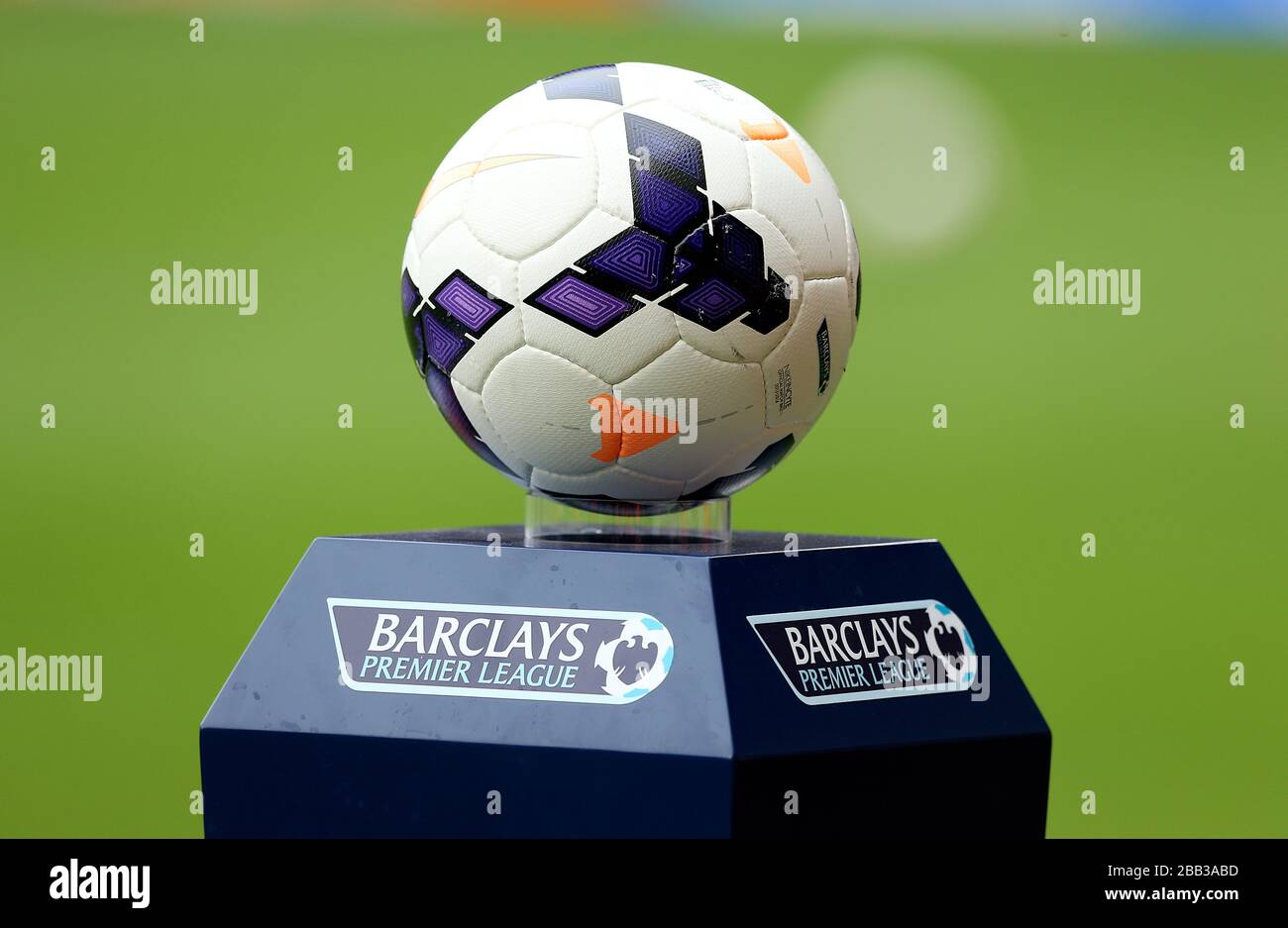 The Match ball on a podium Stock Photo - Alamy