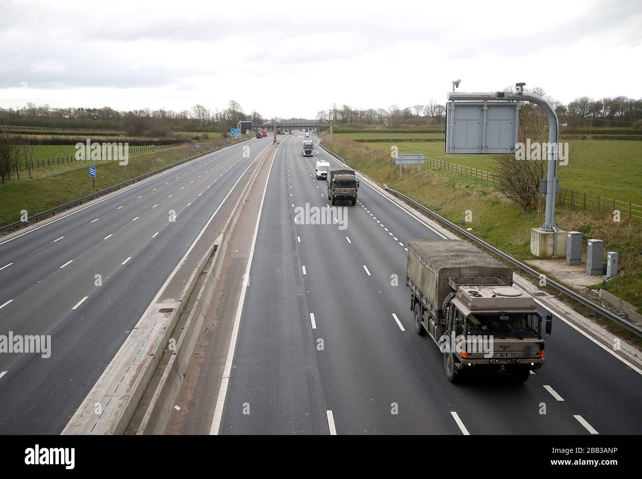 Convoy of military vehicles hi-res stock photography and images - Alamy
