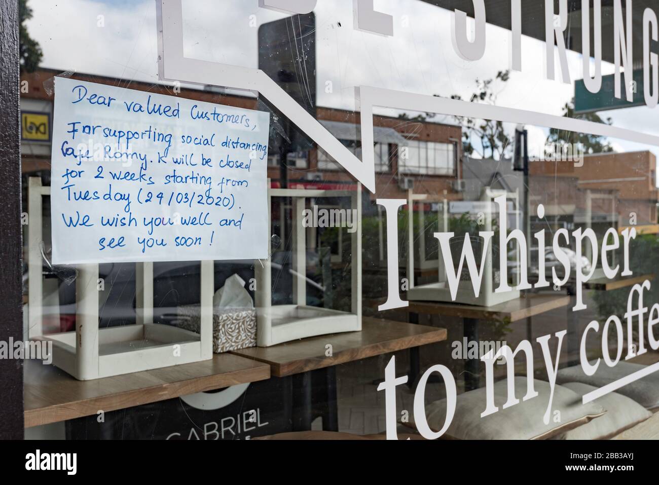 Closed coffee shop shops sydney hi-res stock photography and images - Alamy