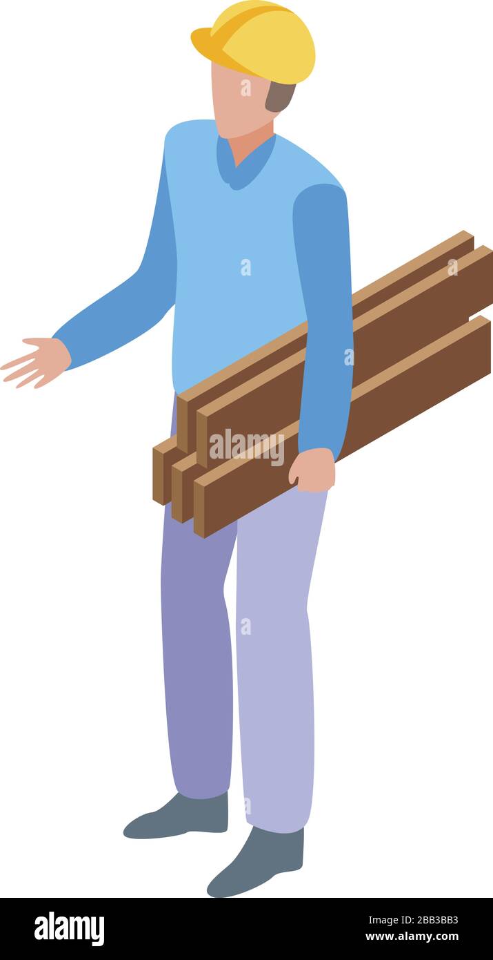 Carpenter repairman icon, isometric style Stock Vector Image & Art - Alamy