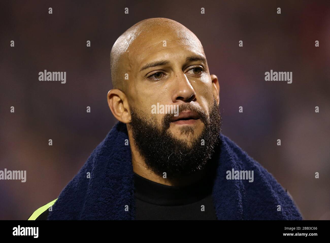 Tim Howard, Everton goalkeeper Stock Photo - Alamy