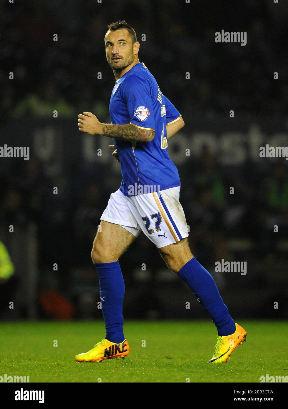 Leicester citys marcin wasilewski hi-res stock photography and images ...