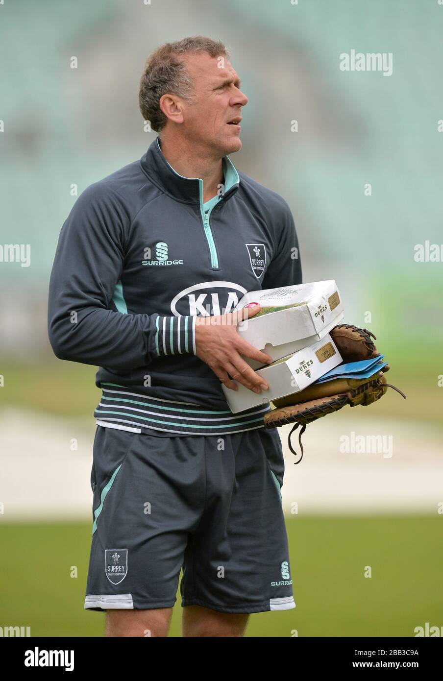 Alec Stewart, Surrey coach Stock Photo - Alamy
