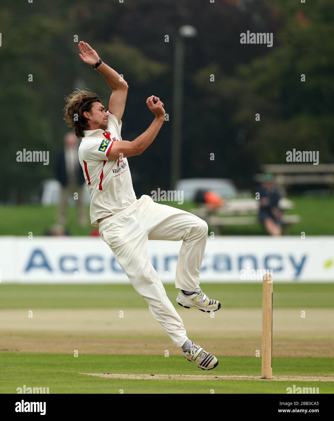 Lancashire's Oliver Newby Stock Photo - Alamy
