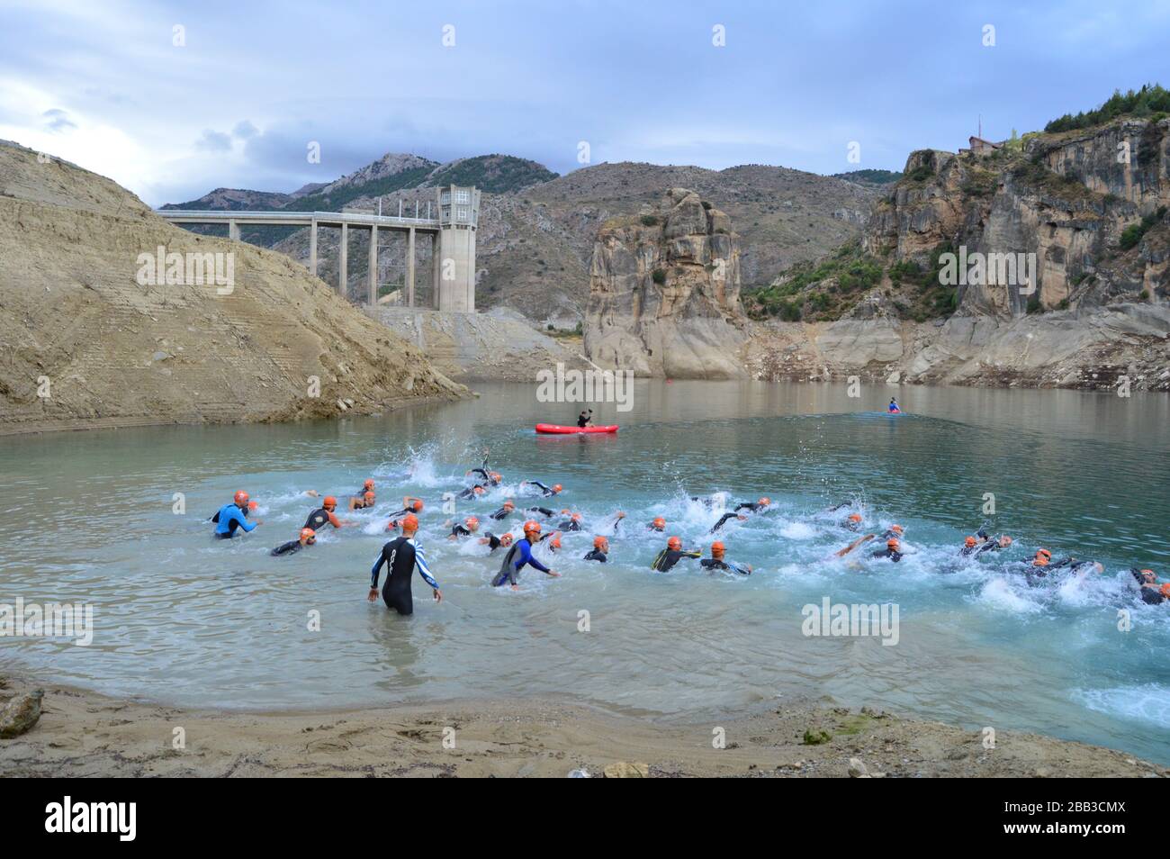 Triathletes swim hi-res stock photography and images - Alamy