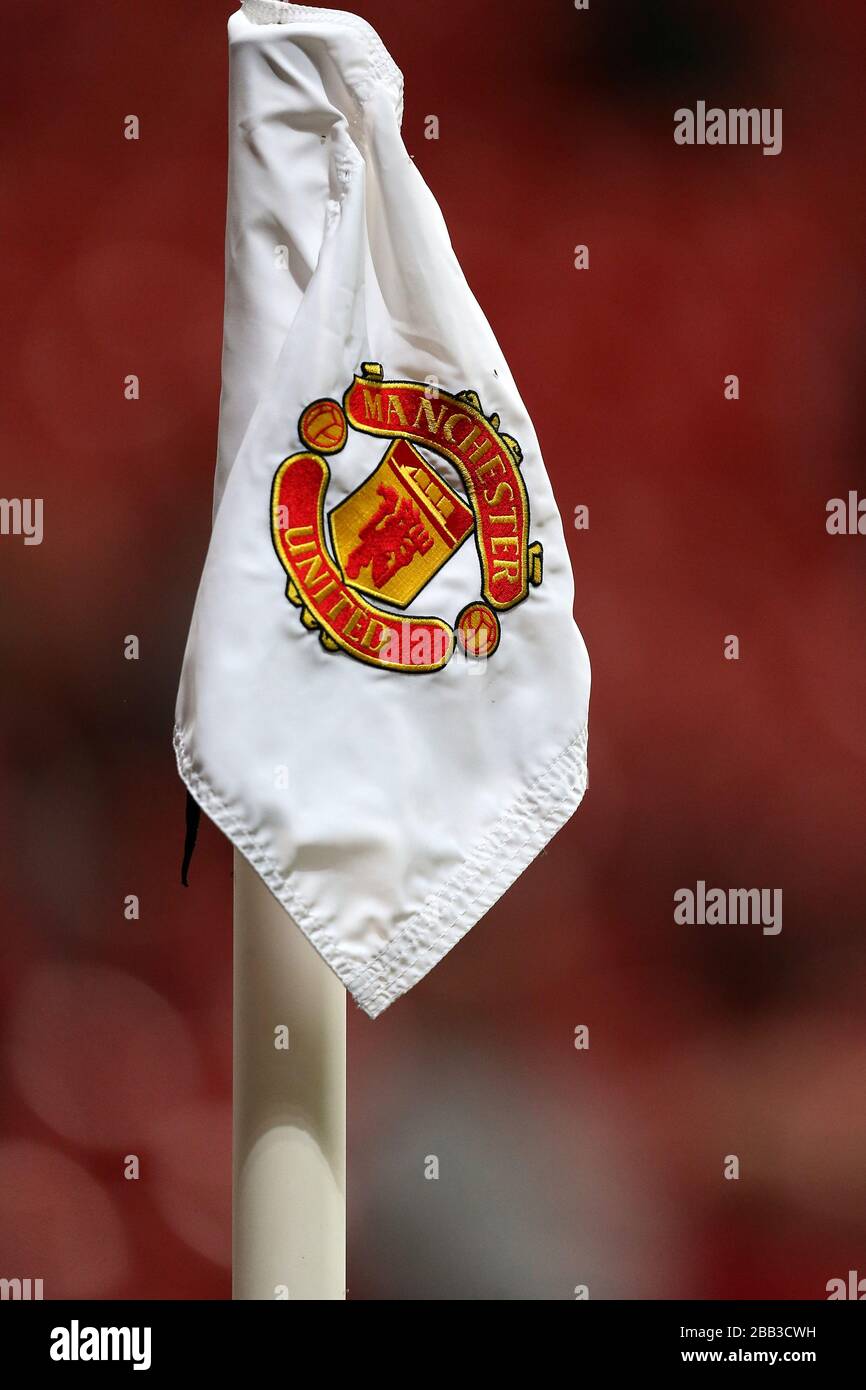 Manchester united flag corner hi-res stock photography and images - Alamy