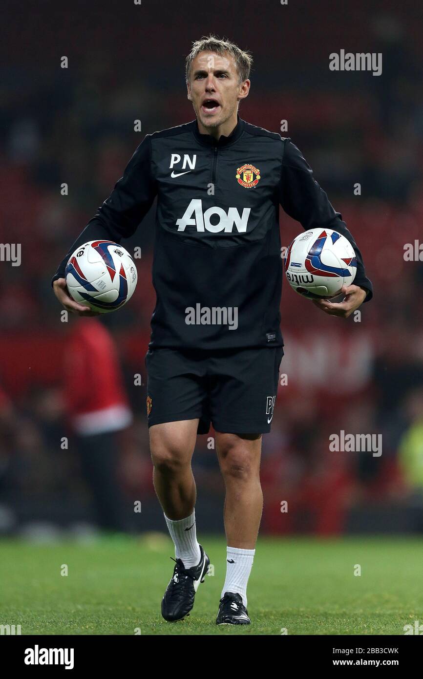 Manchester united first team coach phil neville hi-res stock ...