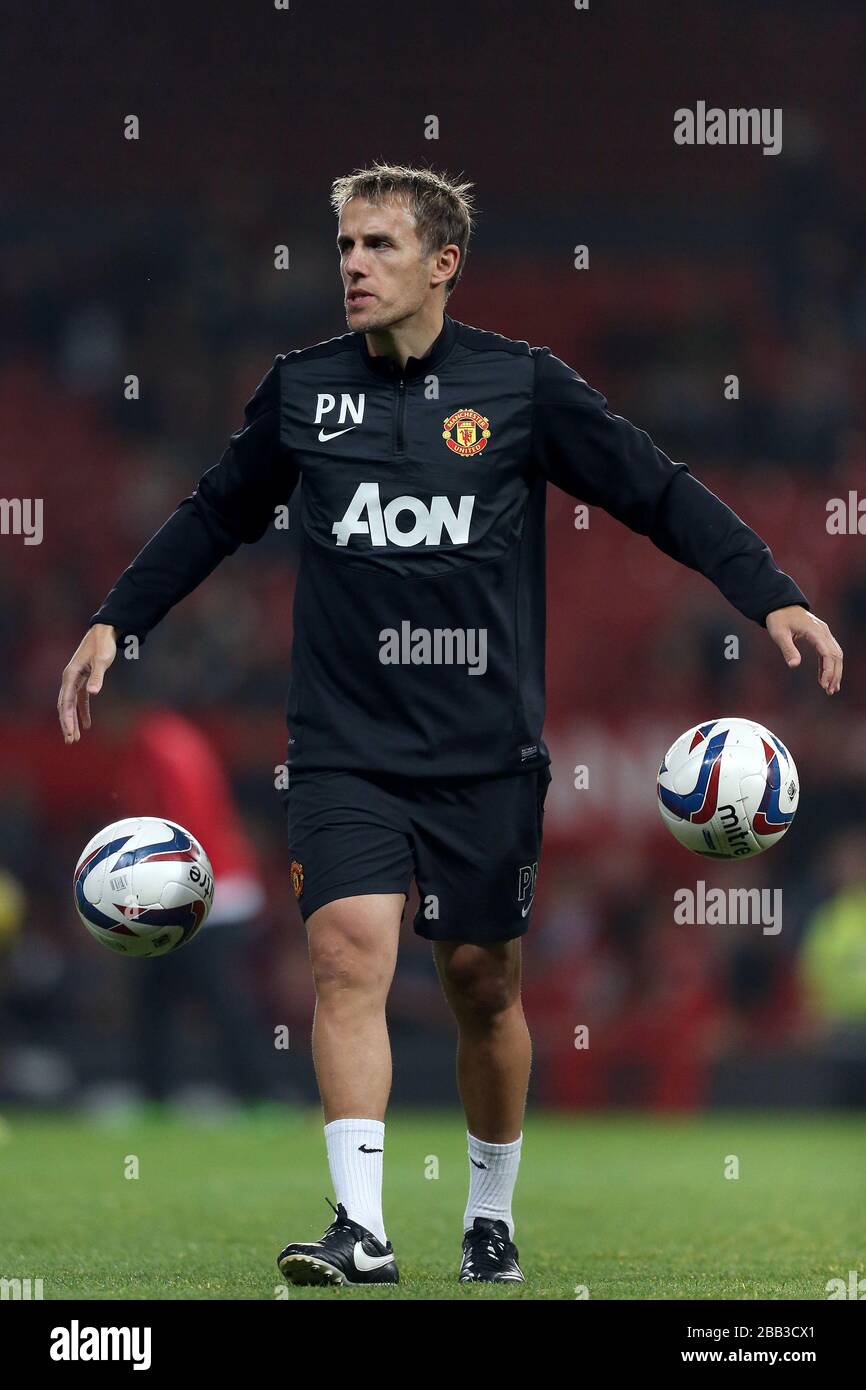 Manchester united first team coach phil neville hi-res stock ...