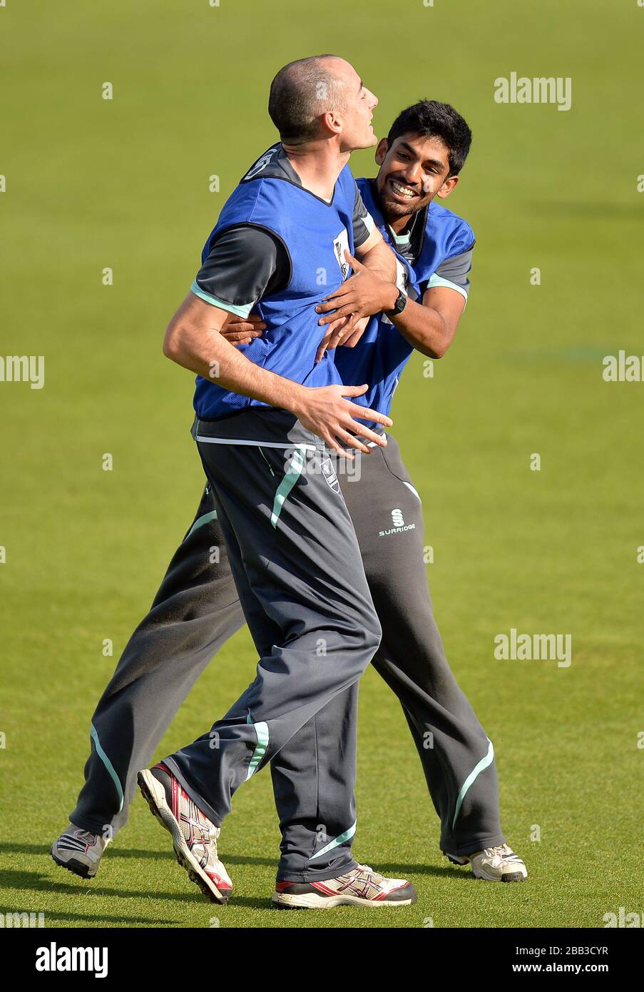 Surrey's Tim Linley (left) and Arun Harinath Stock Photo - Alamy
