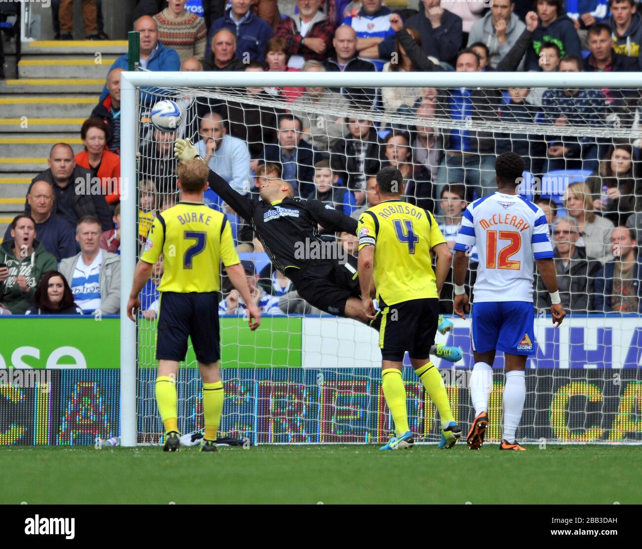 Reading's Danny Guthrie scores his side's second goal past Birmingham's ...