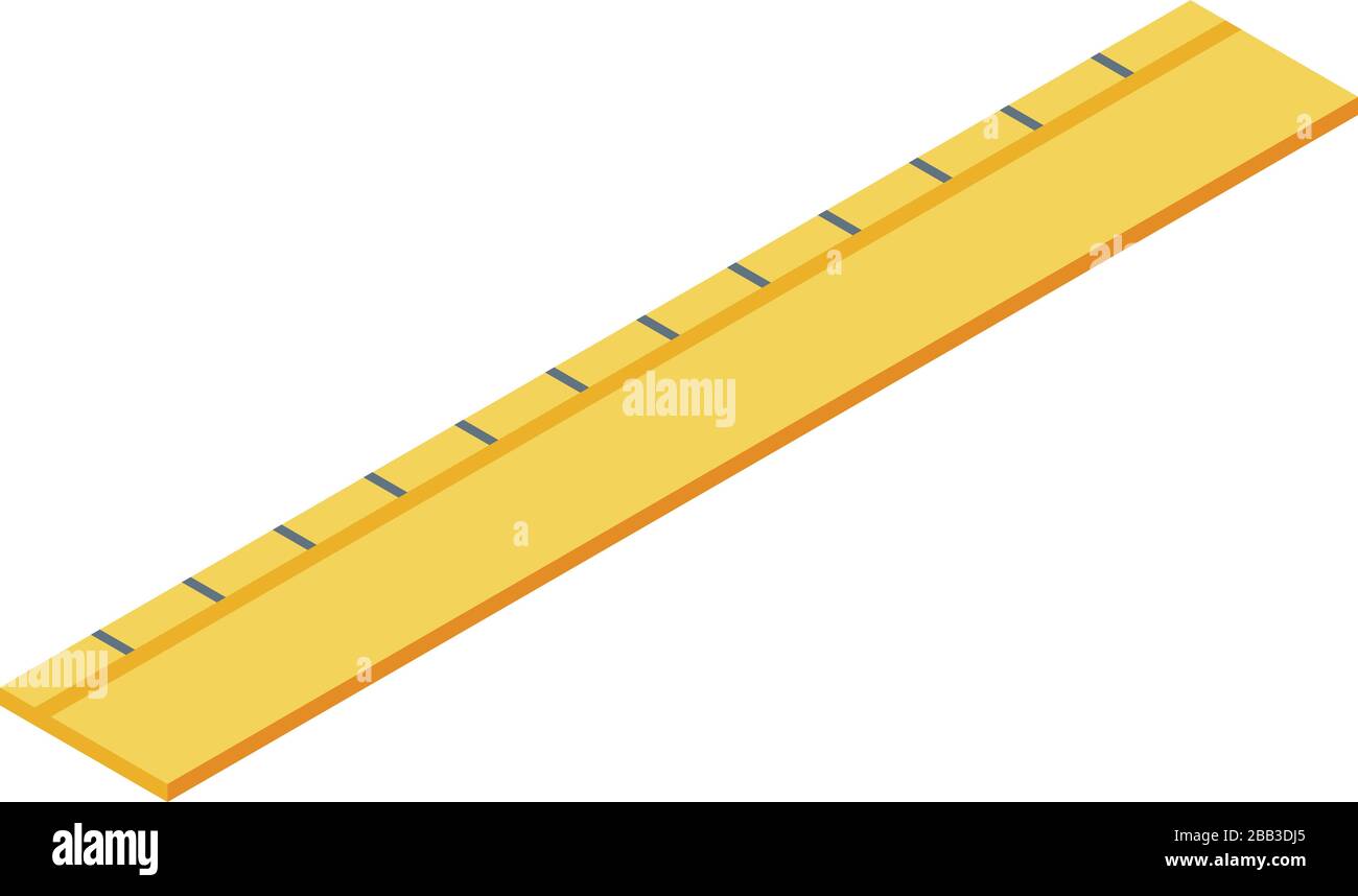 Wood ruler icon, isometric style Stock Vector Image & Art - Alamy