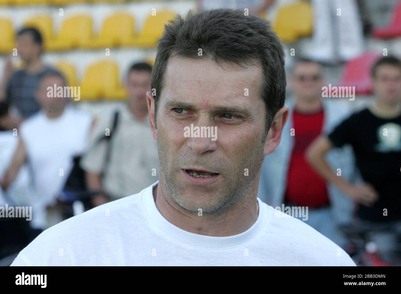 Lithuanian and FC Vilnius Žalgiris football player Arminas Narbekovas ...