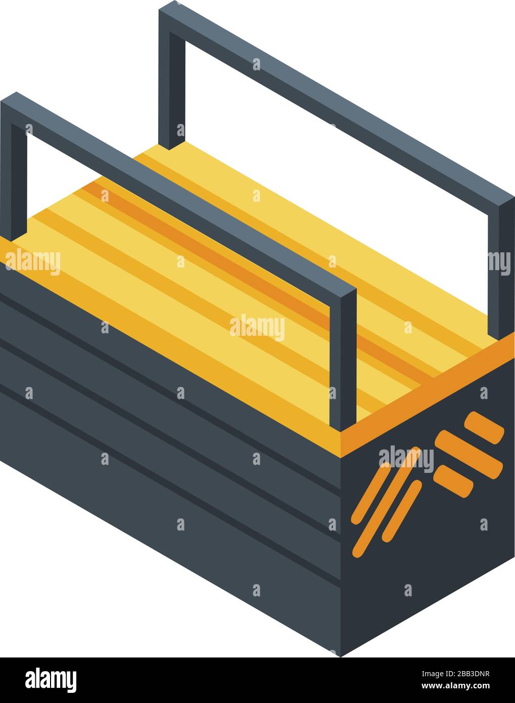 Painted wooden tool box hi-res stock photography and images - Alamy