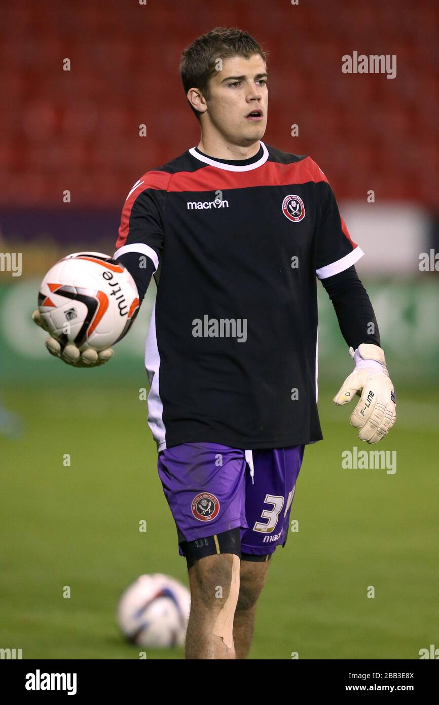 Goalkeeper George Willis, Sheffield United Stock Photo - Alamy