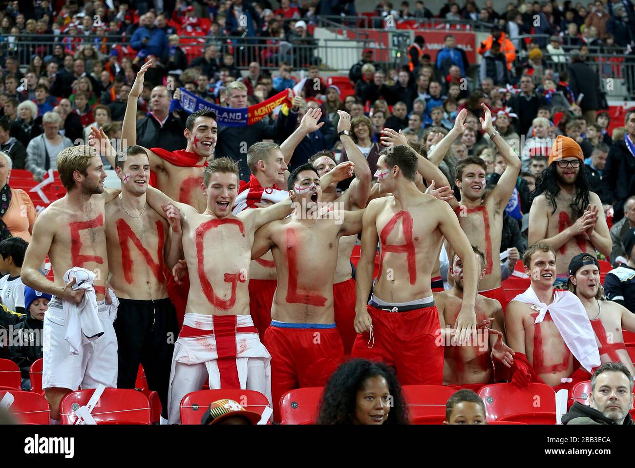 England fans in the stands before kick-off Stock Photo - Alamy