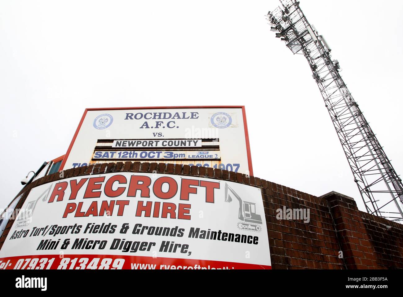 Rochdale ground general view hi-res stock photography and images - Alamy